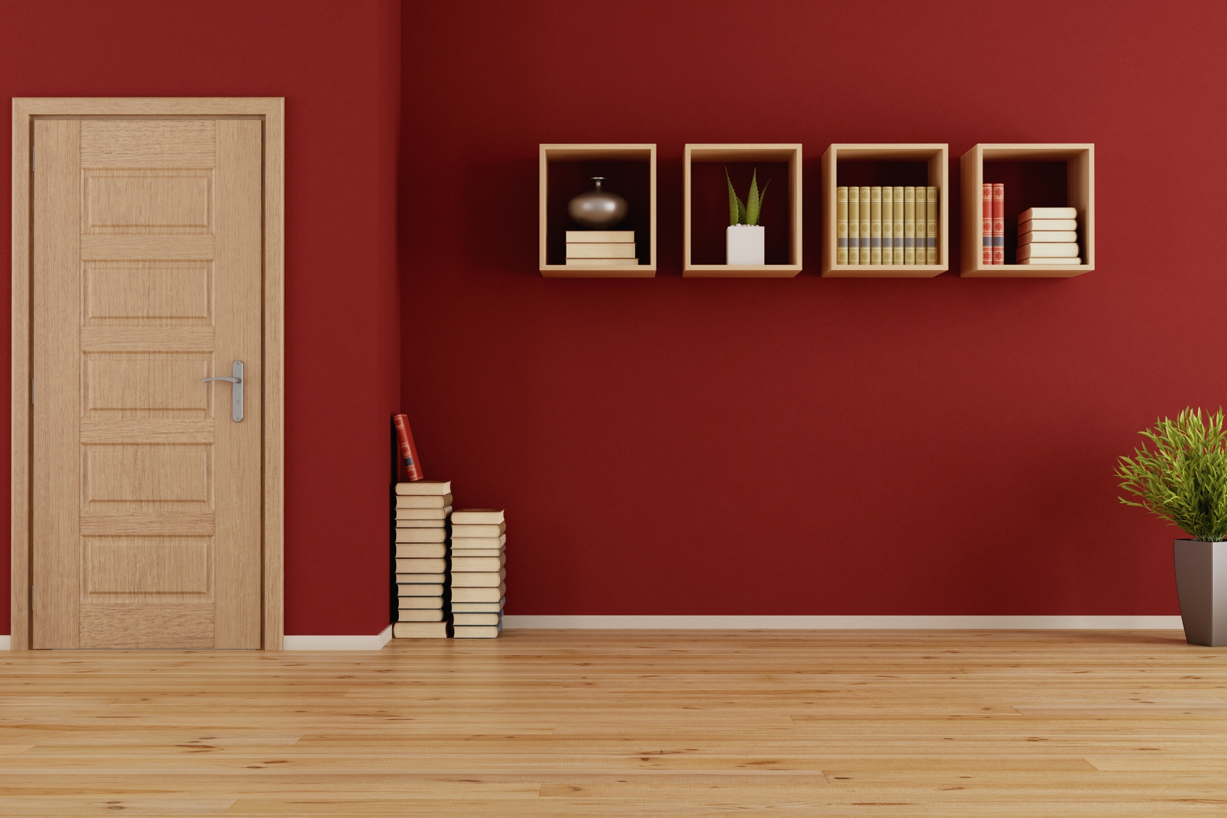 Dipingere le pareti della tua casa di rosso